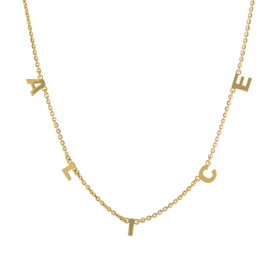 Single letter name necklace store